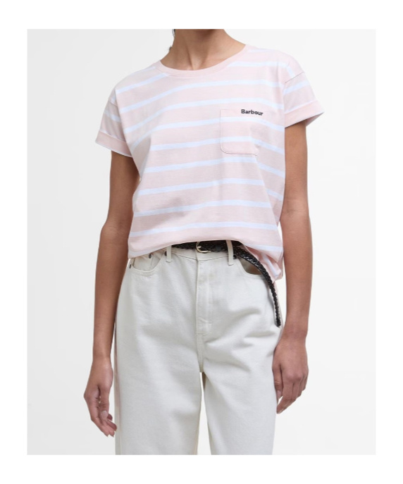 BARBOUR Barbour Otterburn Striped T-Shirt with Embroidered Logo